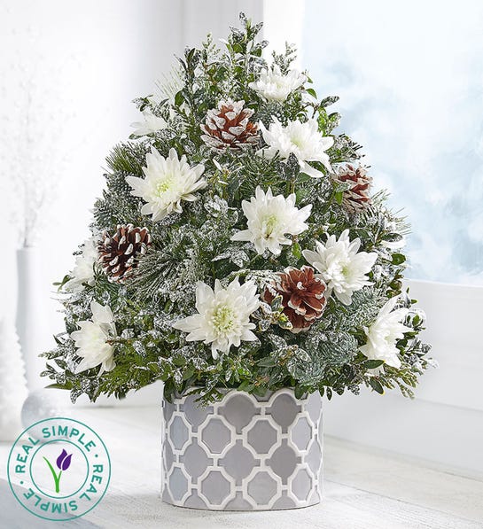 Winter's Snowfall Holiday Flower Tree| Livermore Florist - Spring ...